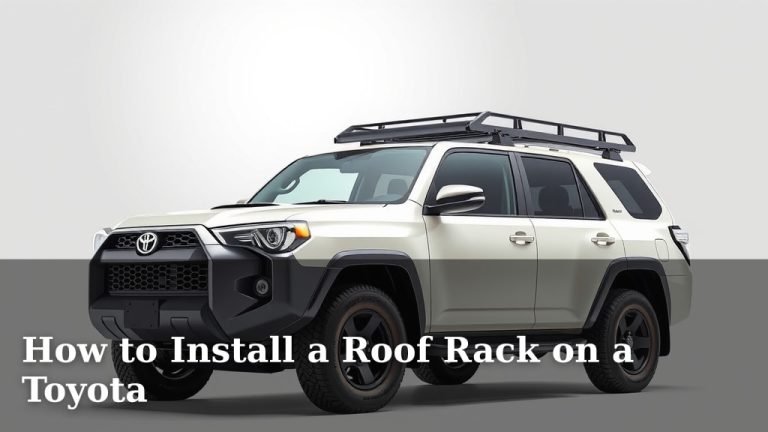 How To Install A Roof Rack On A Toyota